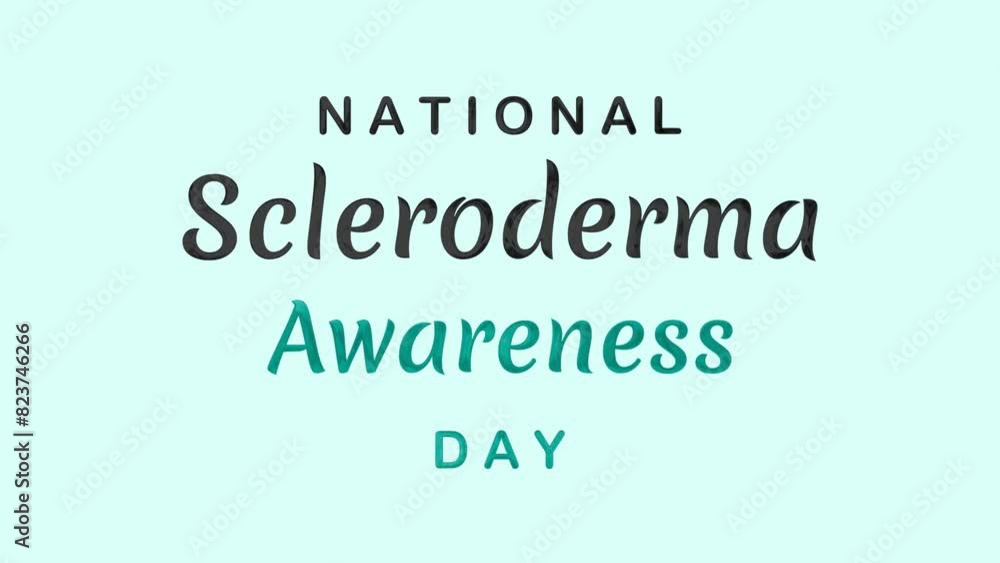 National Scleroderma Awareness Month Text Animation. Great for National ...