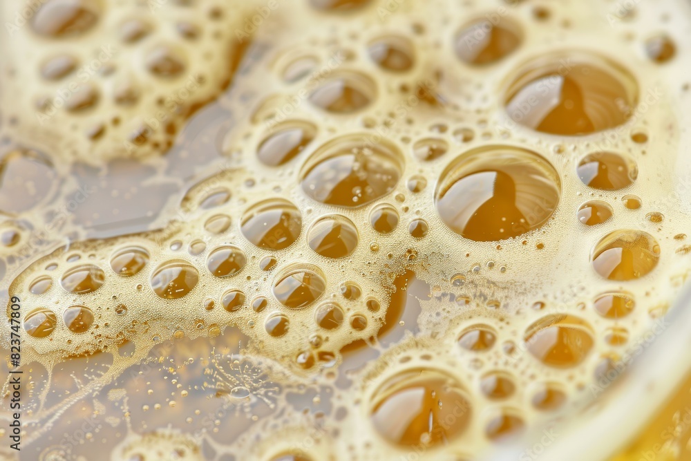 Macro Photo of Yeast Activating in Warm Water - A Scientific Look Into ...
