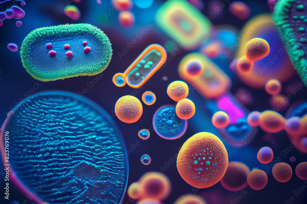 Attack of viruses, bacteria, mold spores fungi, pollen, dust ...