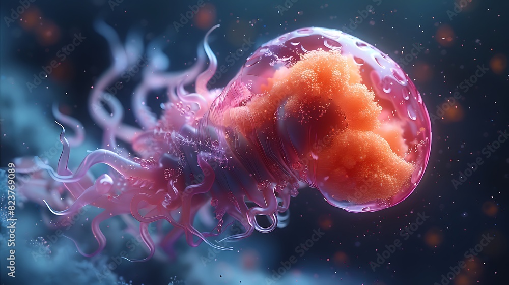 Embryology illustration of second trimester highlighting organ ...