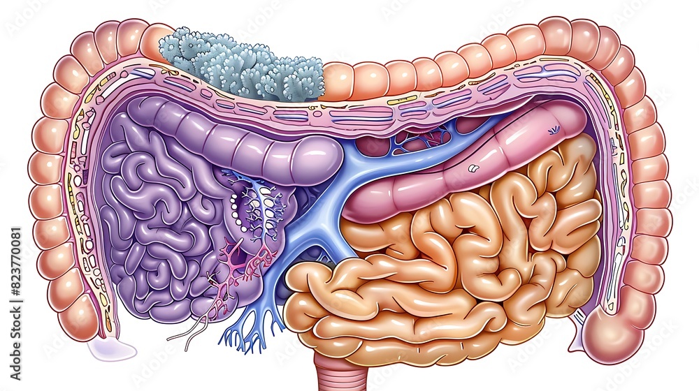 Photo & Art Print Gastroenterology illustration of digestive process ...