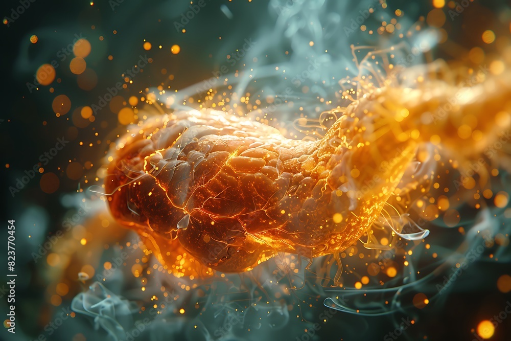 Gastroenterology image of liver cirrhosis showing scar tissue formation ...