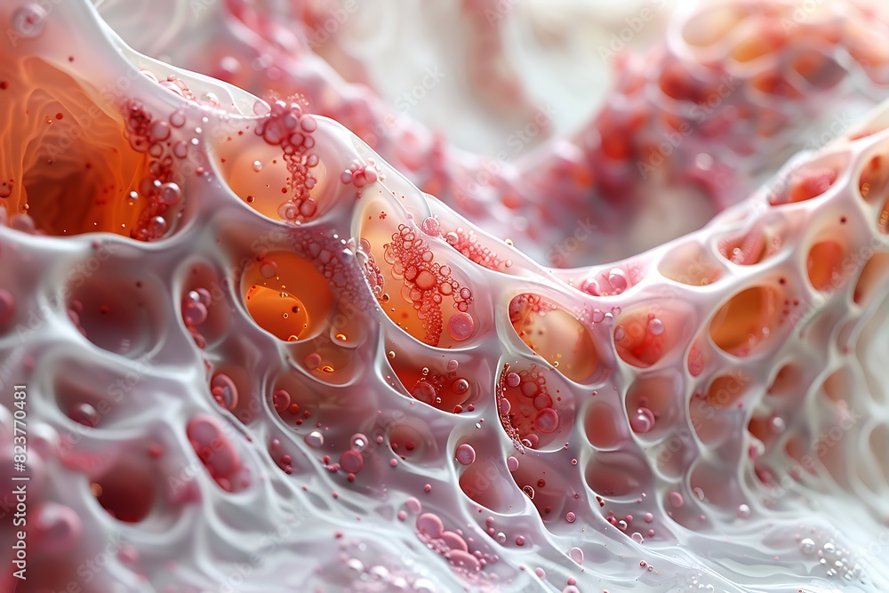 Gastroenterology image of liver cirrhosis showing scar tissue formation ...