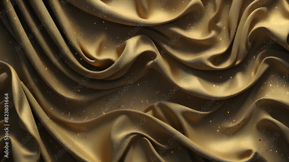 Particle drapery luxury gold background. Generative AI Stock ...