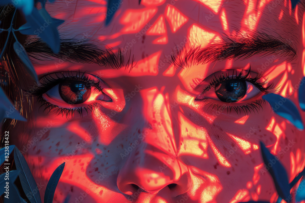 Illustration of adding digital layers to the drawing, starting with ...