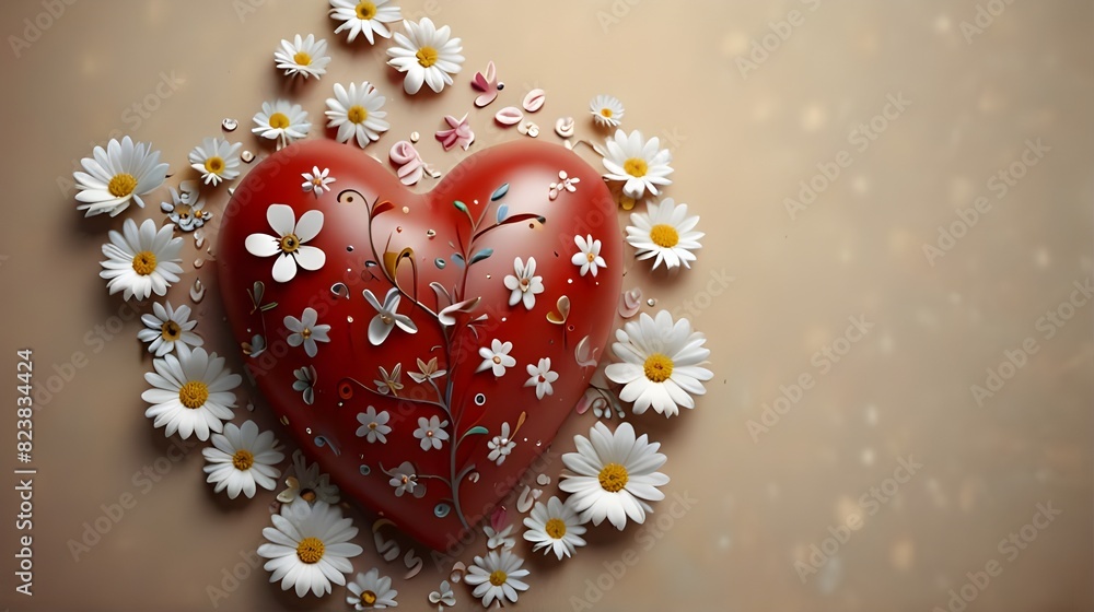 Heart with Flowers: Love and Emotion Concept, Good Hearted Person, Help ...