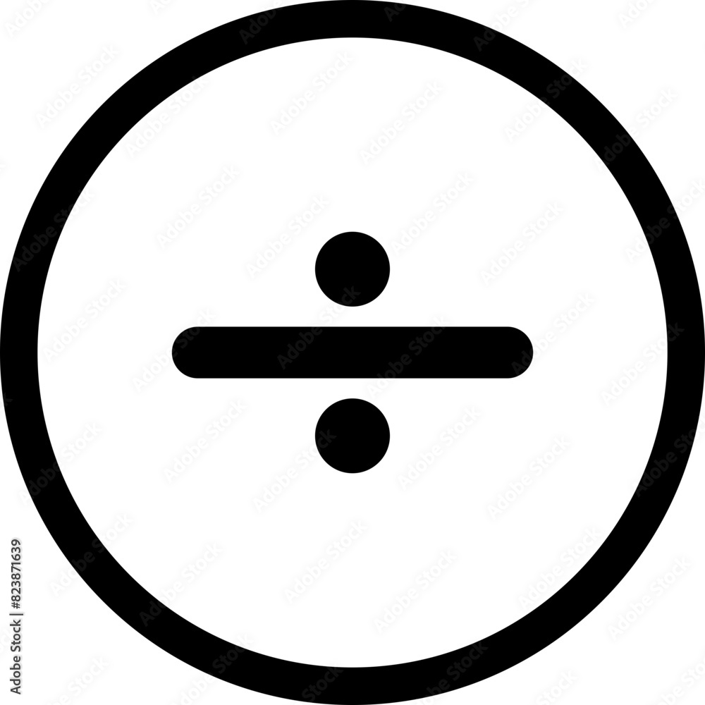Round division sign Add item / positive sign art icon for apps and ...