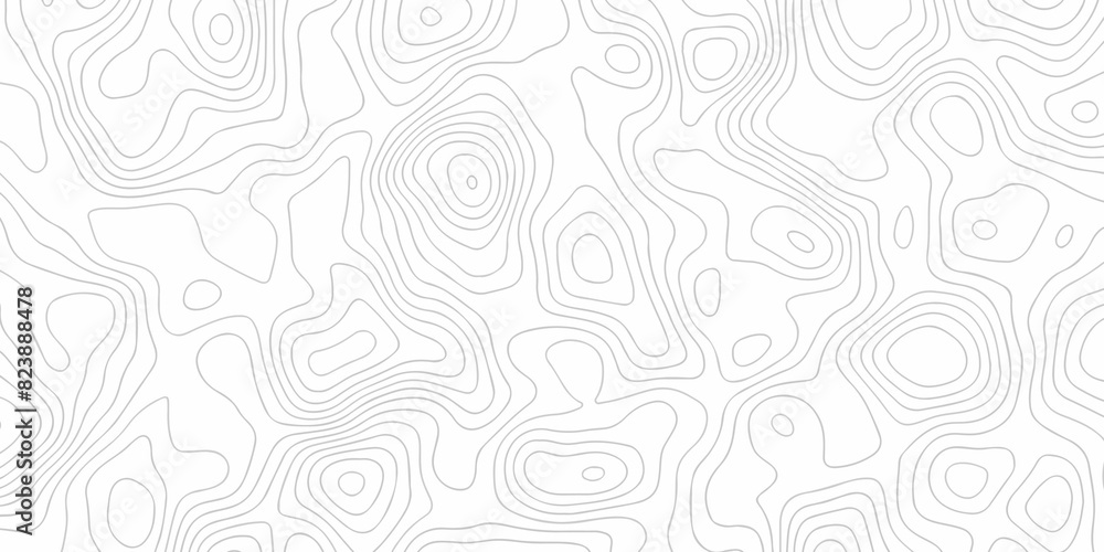 Lines Topographic contour lines vector map seamless pattern. Geographic ...