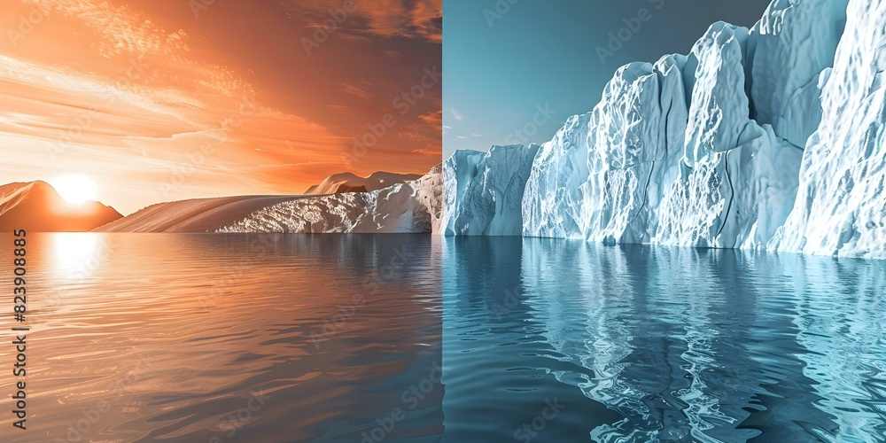 Glacial Melting from Climate Change Resulting in Sea Level Rise ...
