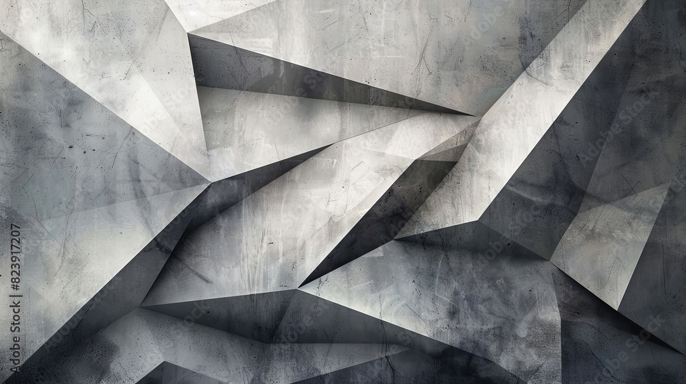 Abstract fabric background with fragmented geometric shapes in a ...