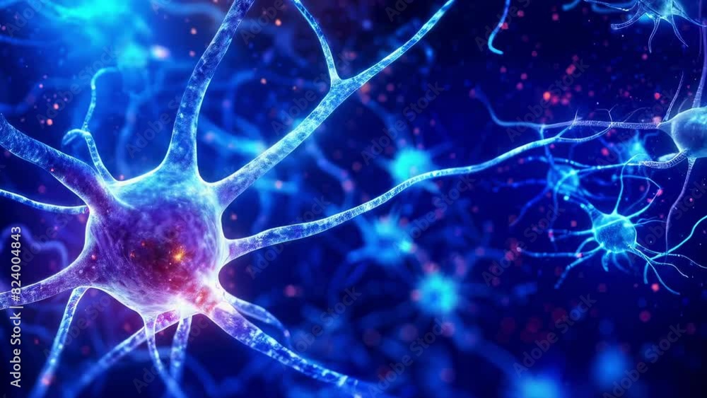 Animated Neural Network Video Background. Human Brain & Cognitive ...