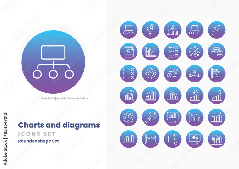 chart and diagram icons collection. Set contains such Icons as Graph ... chart and diagram icons collection. Set contains such Icons as Graph ...