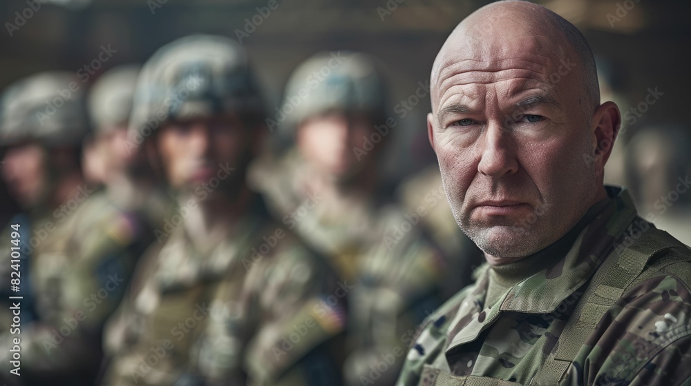 The picture of the military officer is working as instructor to ...