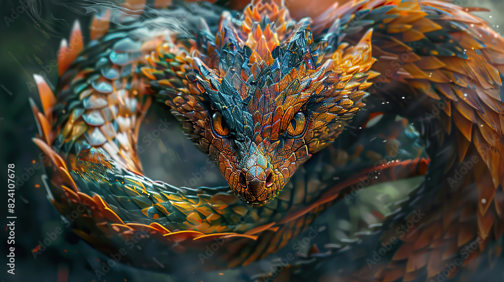 ภาพประกอบสต็อก ear of the Snake, Chinese zodiac, Snake year, Chinese ...