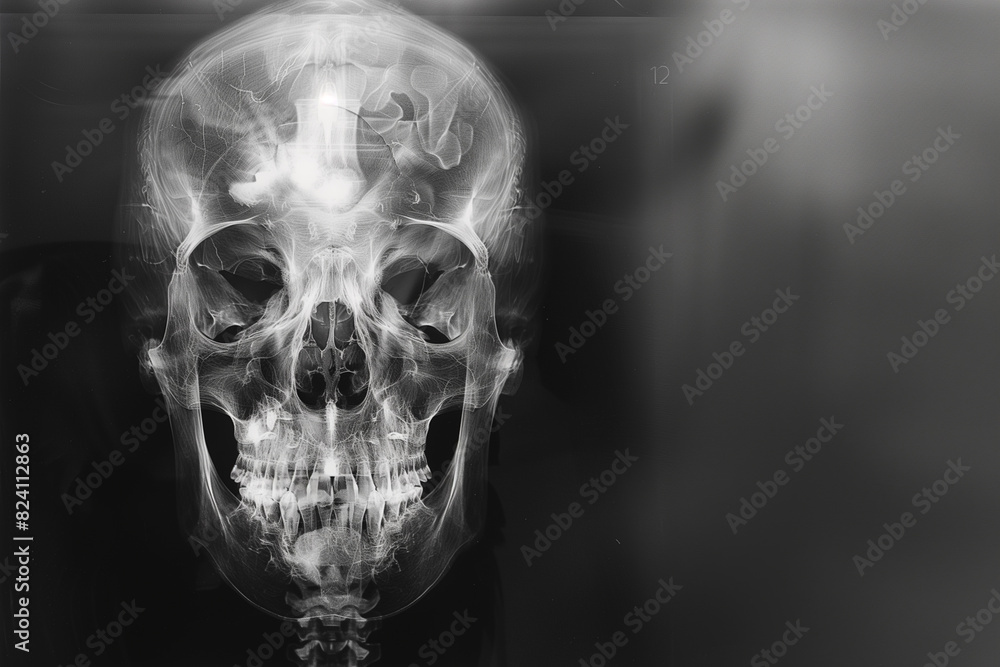 X-Ray Image of Human Skeleton, Detailed Medical Illustration ...