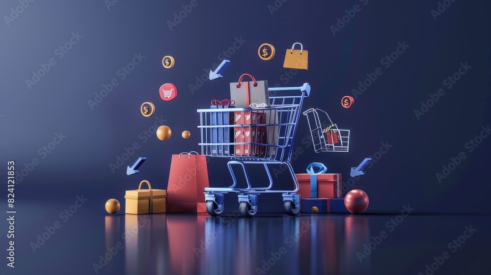 Product Ads, with a 3d carousel of product images featuring elements ...