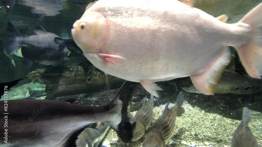 Arowana Silver albino, giant pangasius, giant Pacu, Tambaqui Albino ...