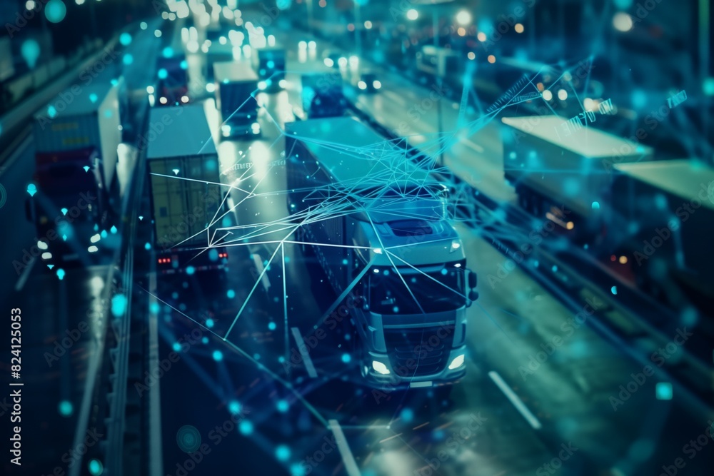 D2C or direct to consumer logistics concept. E-commerce. A detailed ...