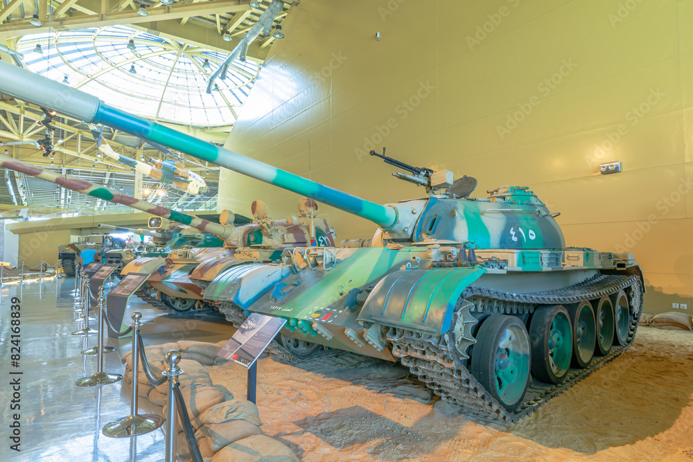 Royal Tank Museum, Amman, Jordan - May 4, 2024: Classic T-55 Soviet ...
