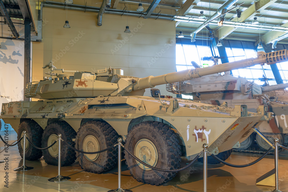 Royal Tank Museum, Amman, Jordan - May 4, 2024: B1 Centauro Italian ...