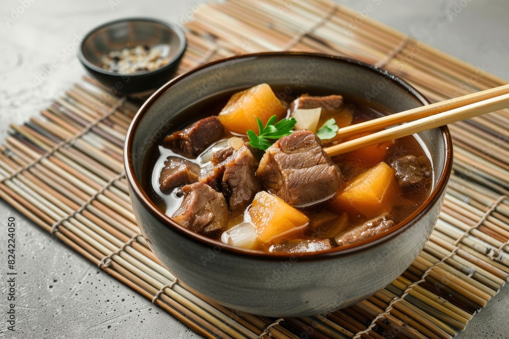 Double-boiled Spare Rib Soup with Chinese Yam and Snow Pear with ...