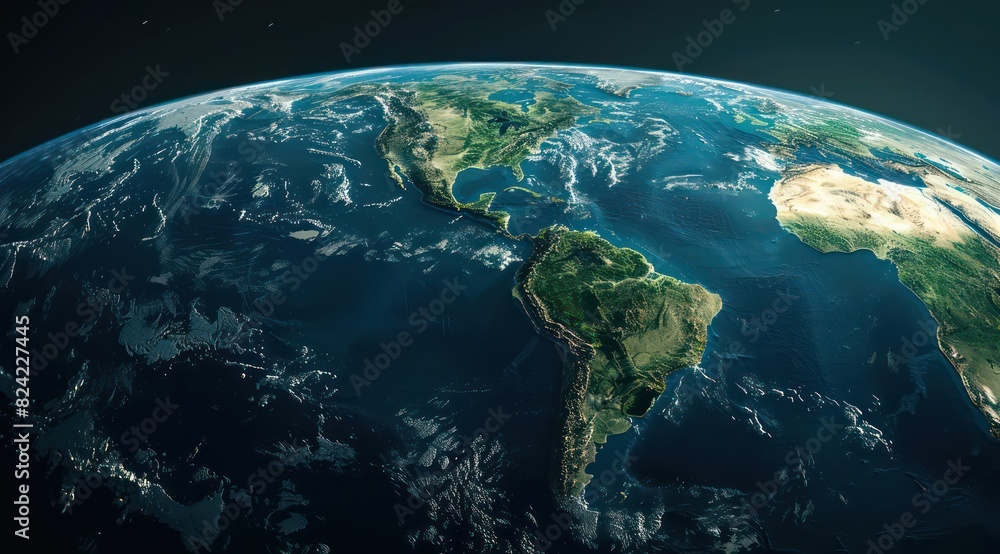 world map wallpaper with realistic details and colors Stock ...