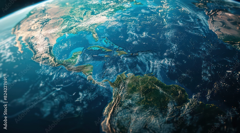 world map wallpaper with realistic details and colors Stock ...