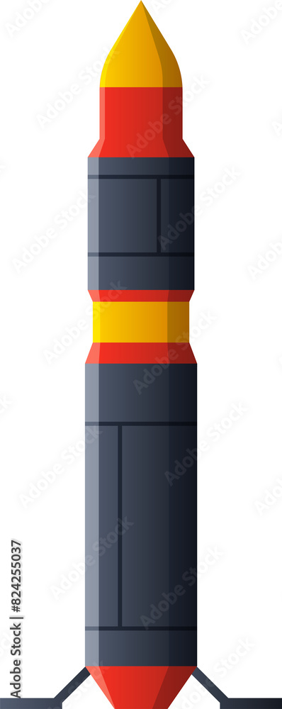 Missiles collection. Military aircraft weapon with warhead, explosive ...