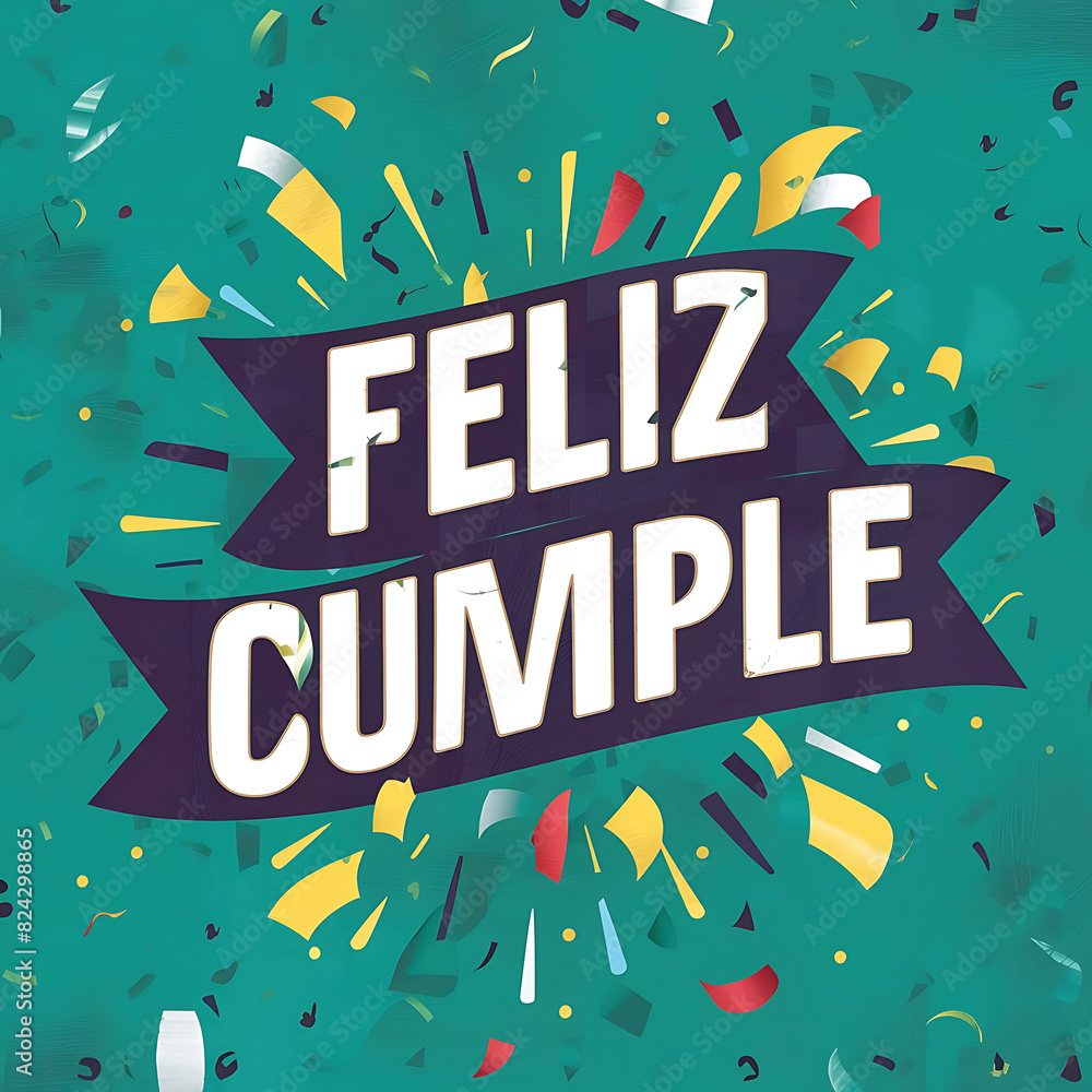 Feliz cumple and Feliz cumpleaños sign means Happy Birthday in Spanish ...