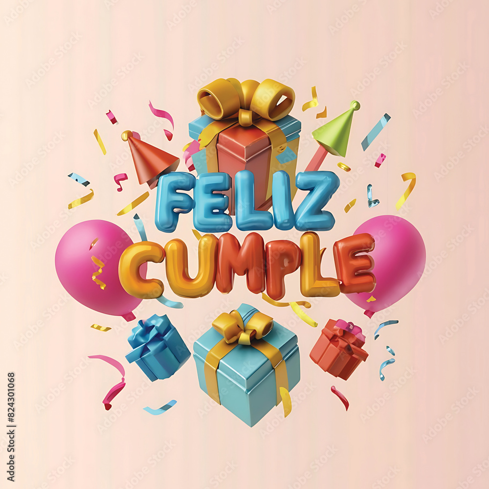 Feliz cumple and Feliz cumpleaños sign means Happy Birthday in Spanish ...
