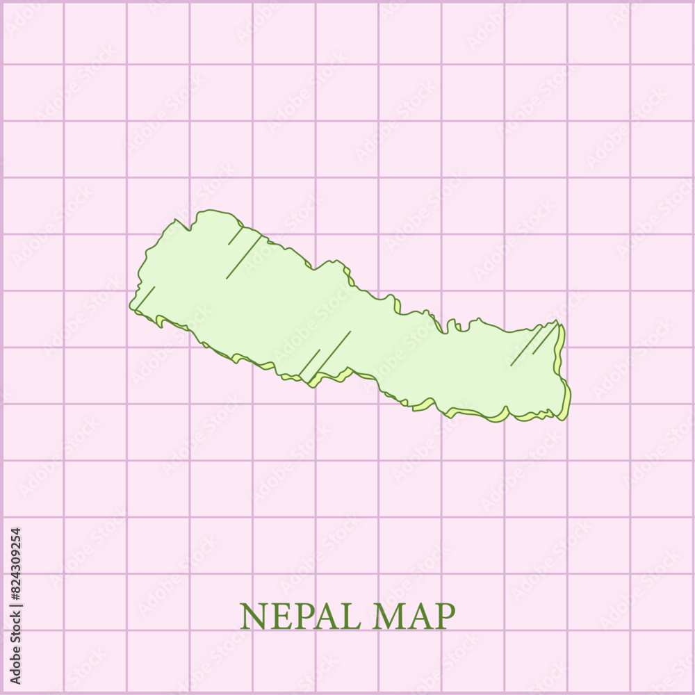 vector regions map of Nepal Stock Vector | Adobe Stock