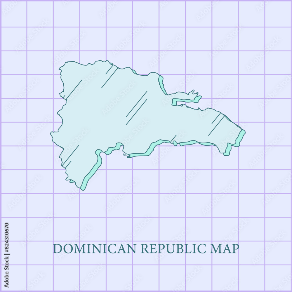 vector regions map of Dominican Republic Stock Vector | Adobe Stock