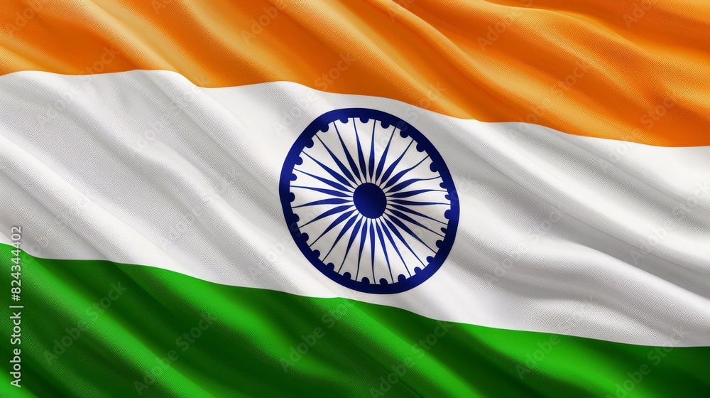 High-Resolution Image of the Indian National Flag with the Ashoka ...