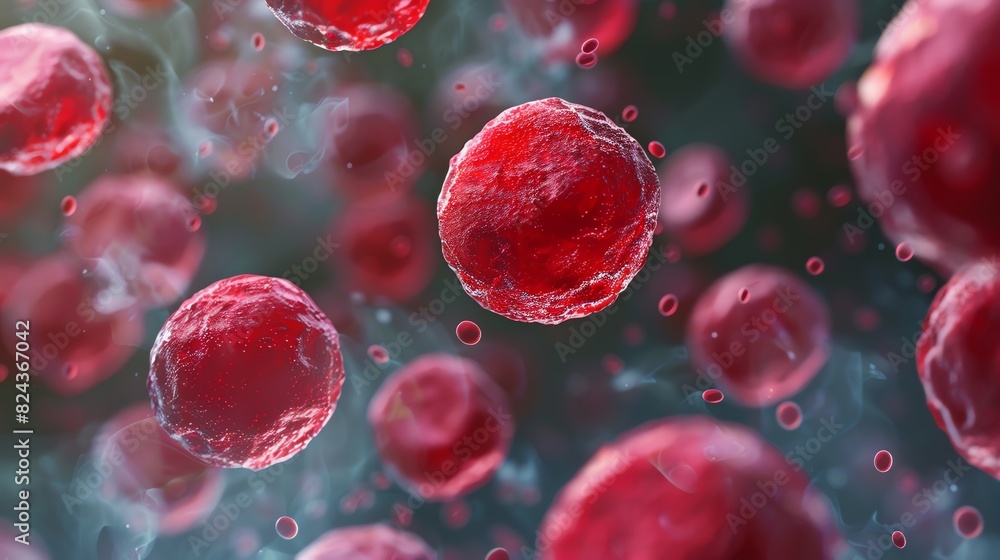 Staphylococcus aureus bacteria under microscope, extreme high detail ...