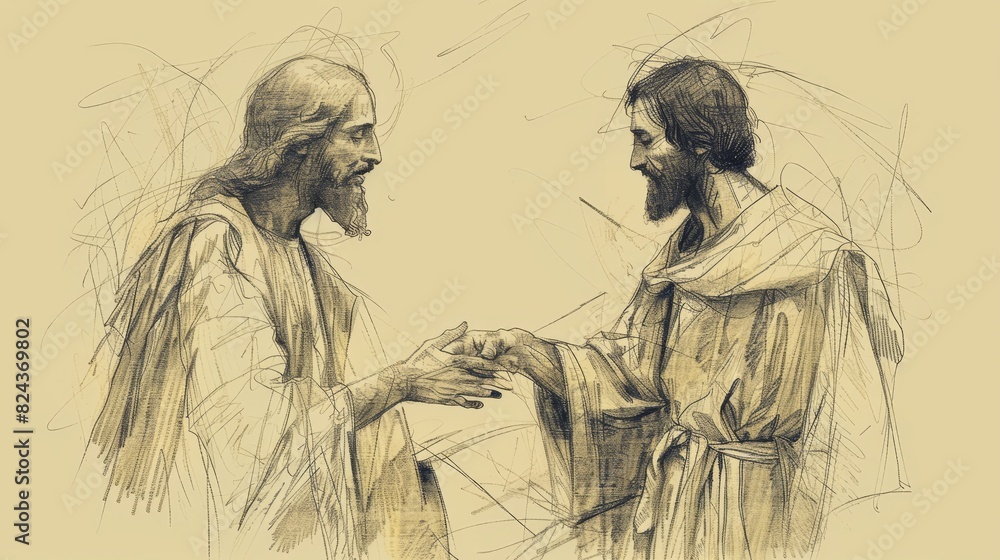 Jesus' Teaching to Nicodemus, Biblical Illustration of Spiritual ...