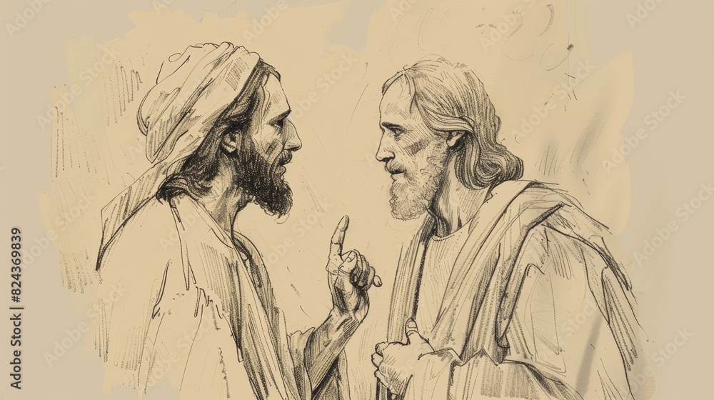 Jesus' Encounter with the Rich Man, Biblical Illustration of Salvation ...