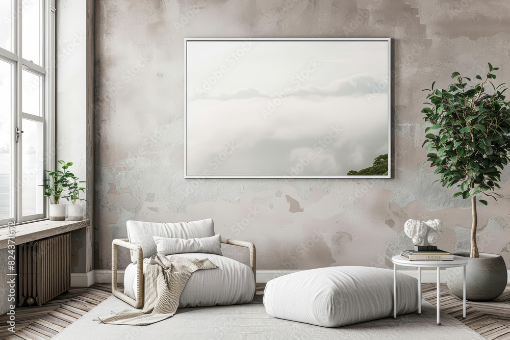 Frame mockup, The only true wisdom is in knowing you know nothing, a ...