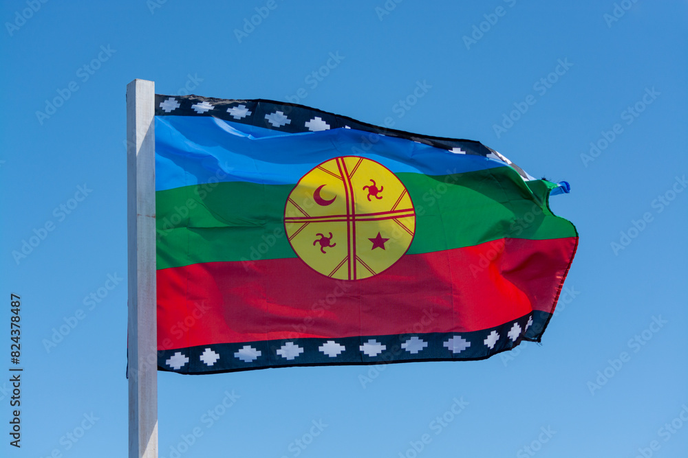 Bandera Mapuche Stock Photo | Adobe Stock