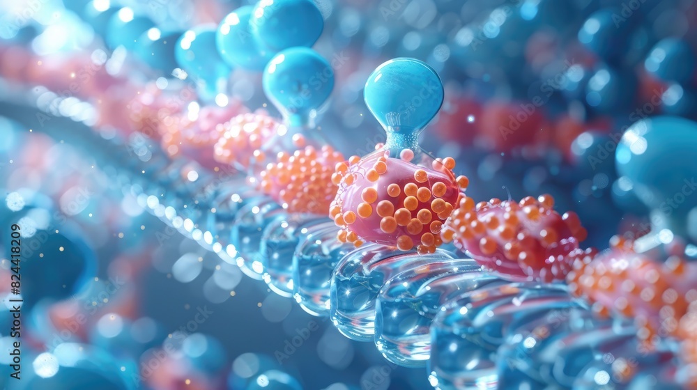 Vibrant 3D Rendered Presentation of Liposome Configuration Highlighting ...