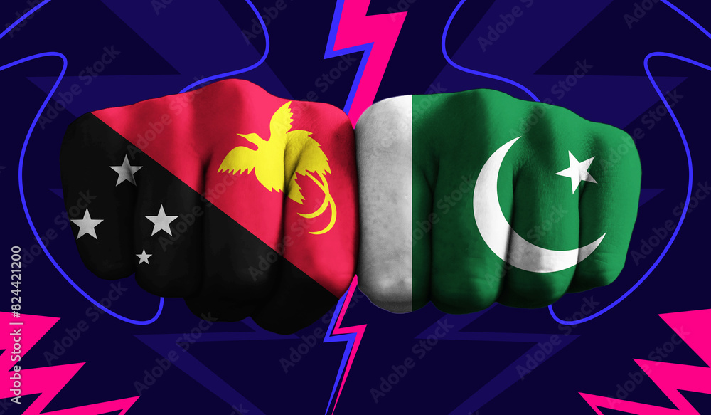 Papua New Guinea VS Pakistan T20 Cricket World Cup 2024 concept match ...