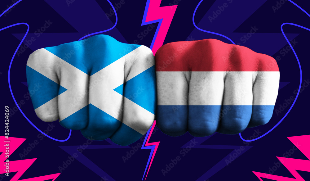 Scotland VS Netherlands T20 Cricket World Cup 2024 concept match ...