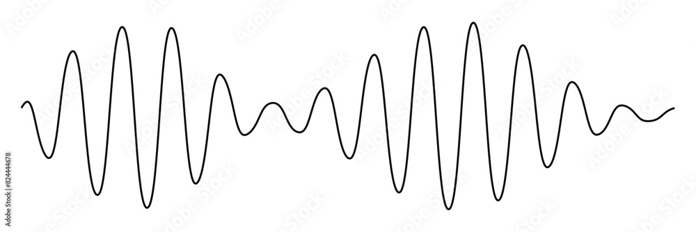 Web sound icon set. digital recorder voice audio wave vector symbol ...