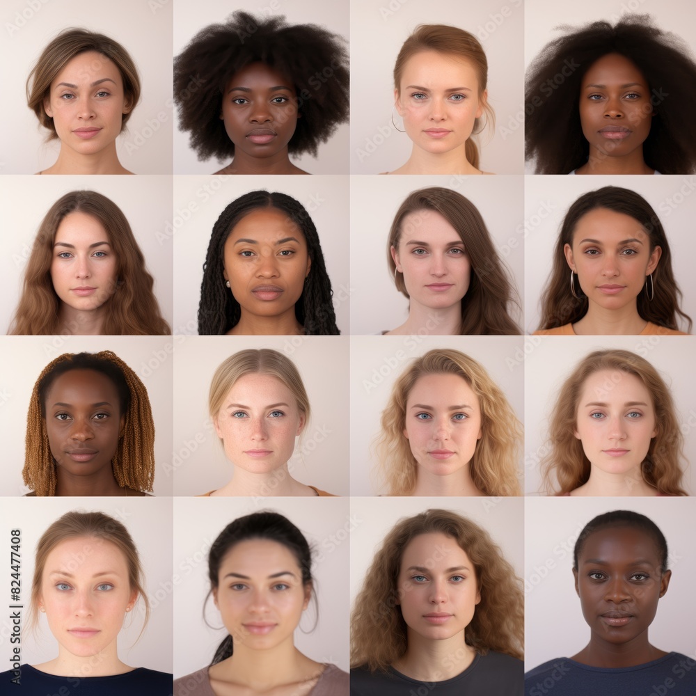 ID photos. Visa. Passport. A modeling agency casting. Black and white ...