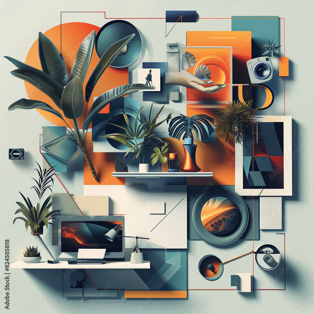 plik wektorowy, ilustracja, icony, gród, projekt, mapa, oznaczenie, 3d ...