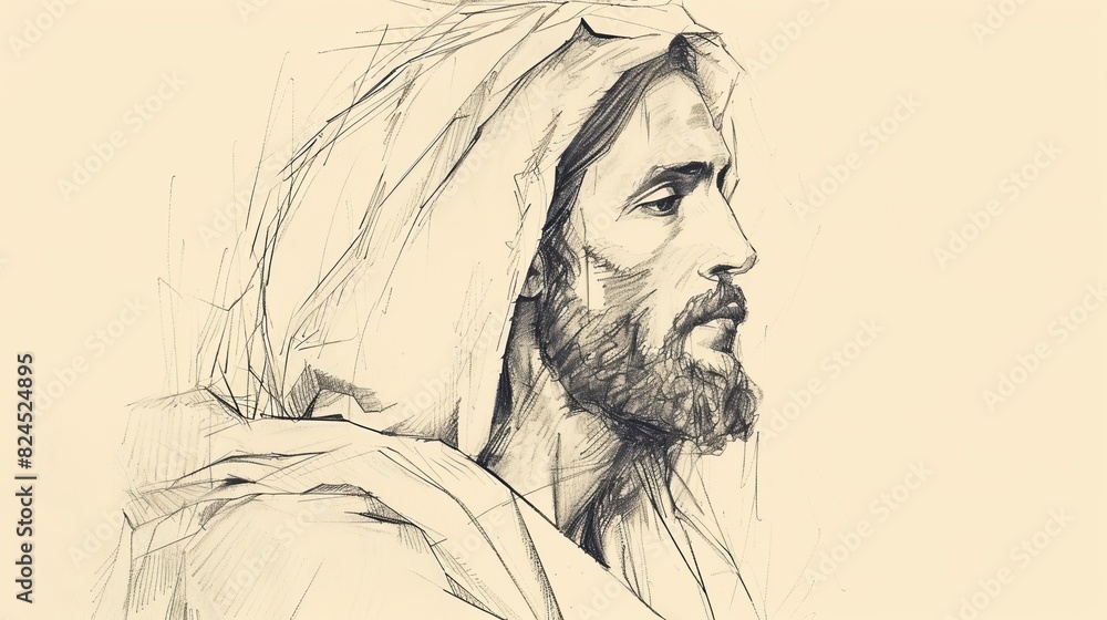 Jesus’ Instruction to Render Unto Caesar, Biblical Illustration of ...