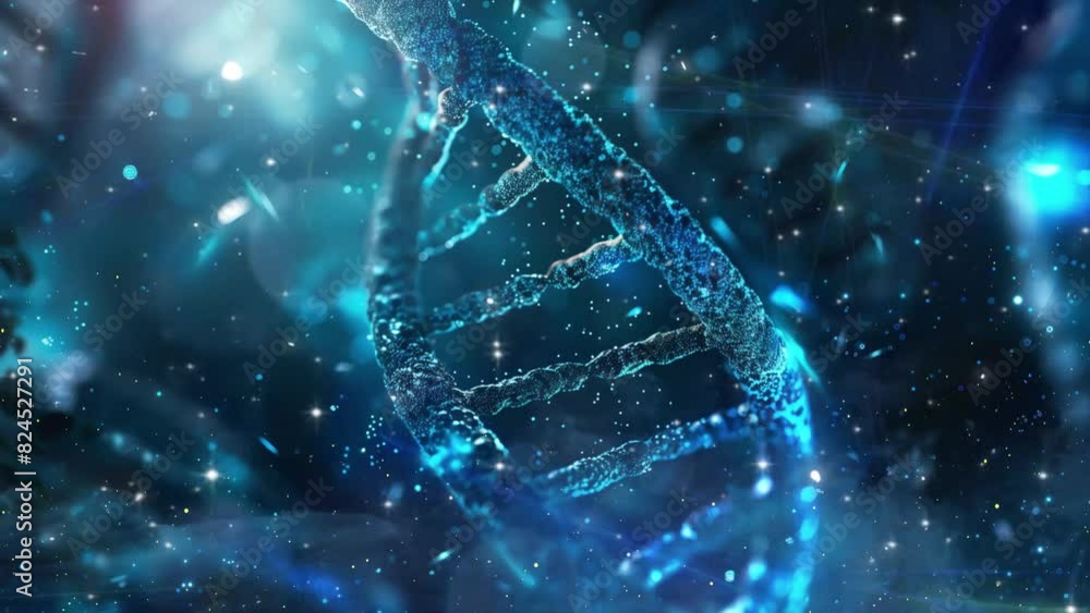 science background illustration. dna gene background science helix cell ...