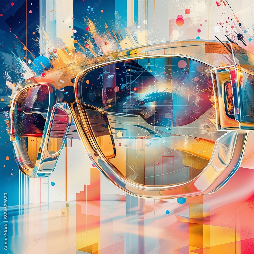 Capture the essence of artistic vision through a side view illustration ...