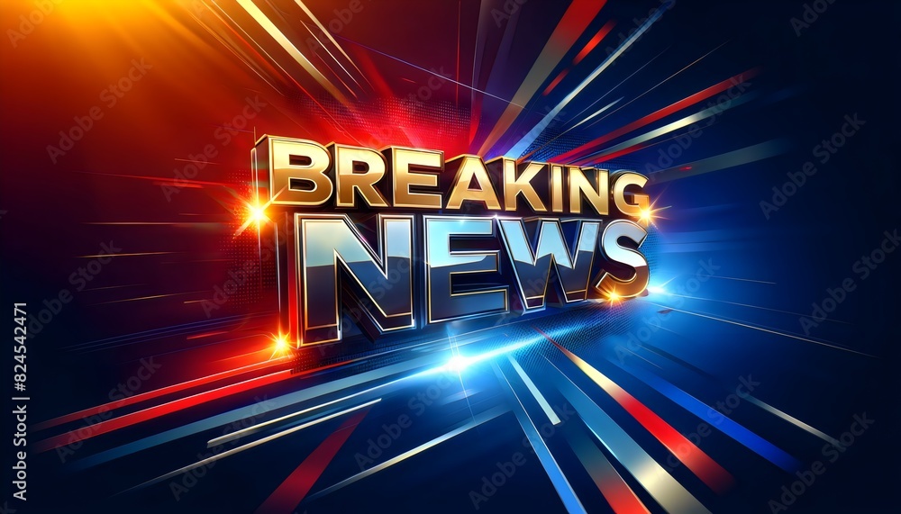 This dynamic image captures the essence of breaking news with its ...