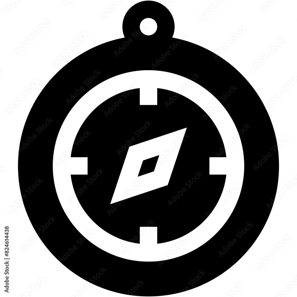 Vector Icon compass, navigation, gps, maps and location, cursor Stock ...