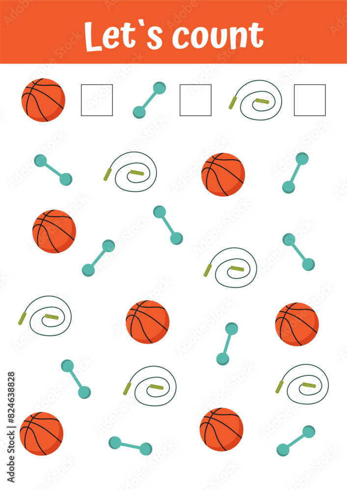 Math worksheet. I spy. Mathematic activities for schooling, early ...